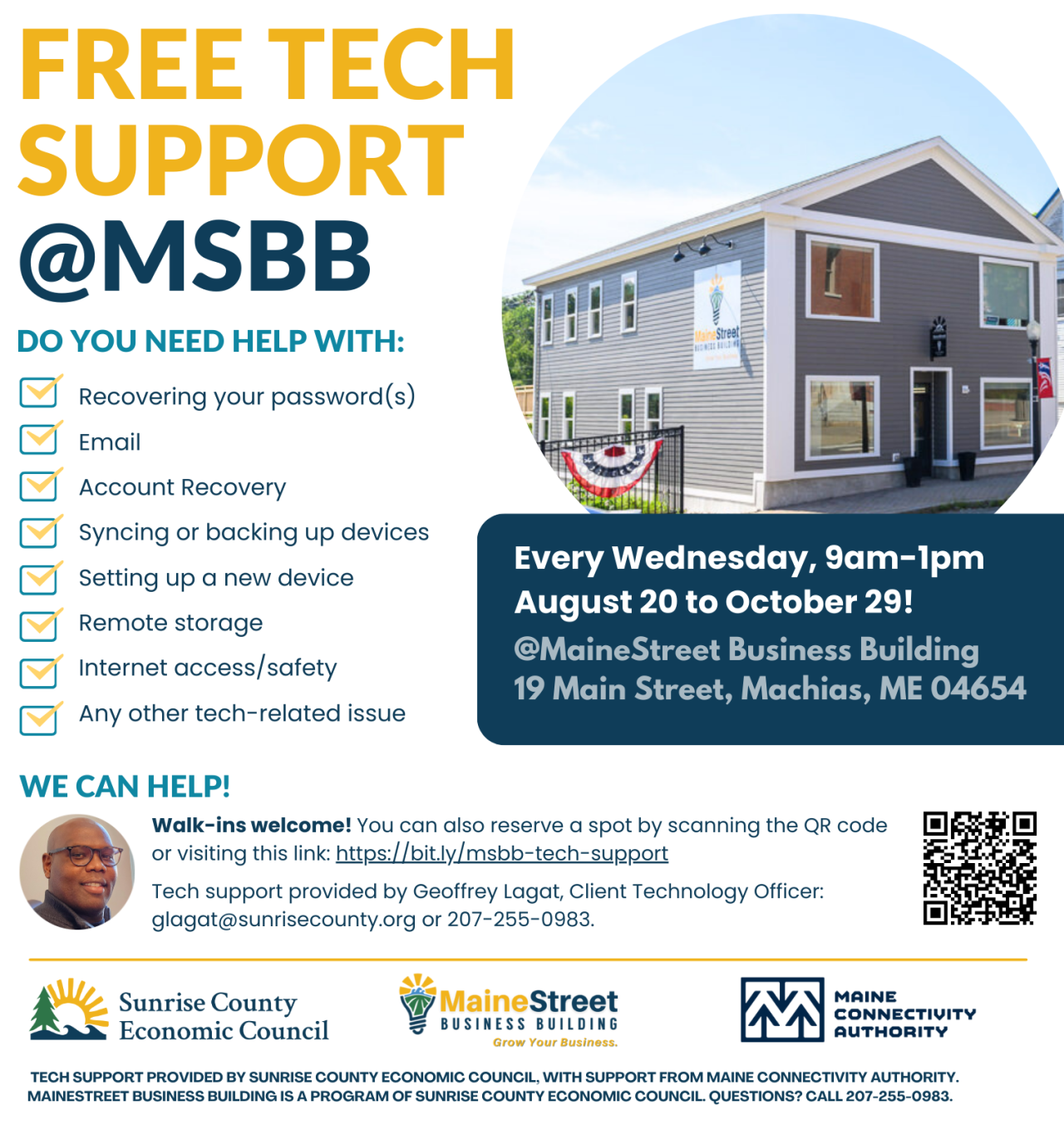 Tech Support at MSBB - MaineStreet Business Building